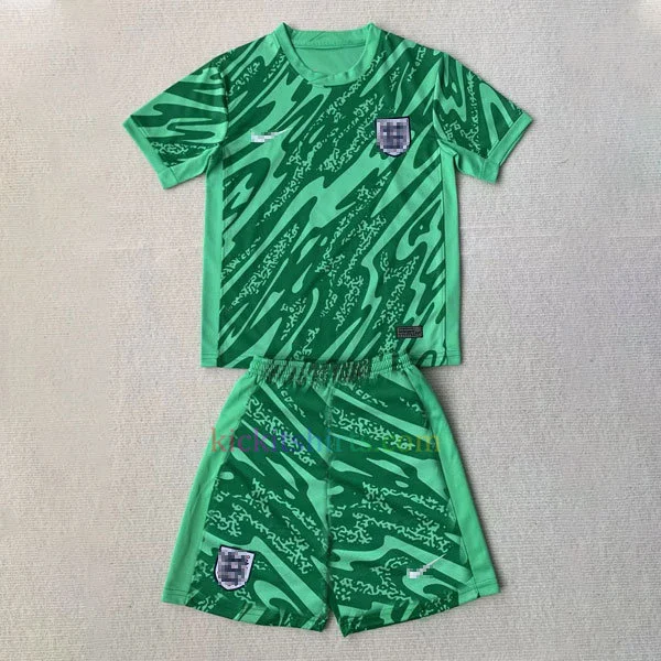 Buy England Goalkeeper Kit Kids 2024 Green | Cheap Football Shirts