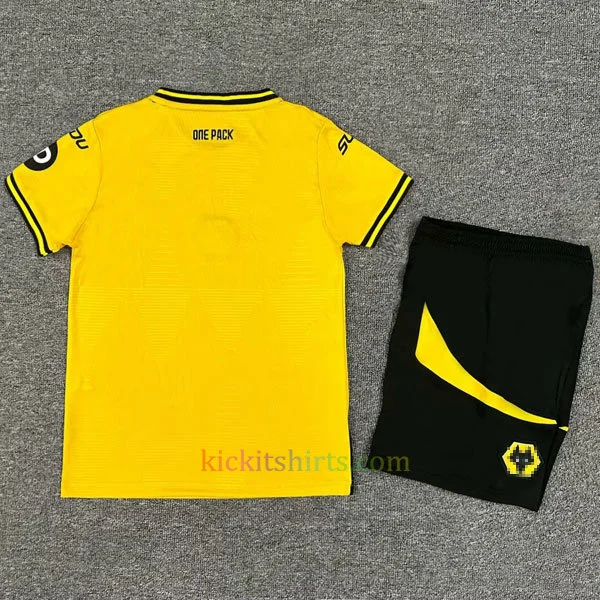 Buy Wolves Home Kit Kids 2024/25- | Cheap Football Shirts