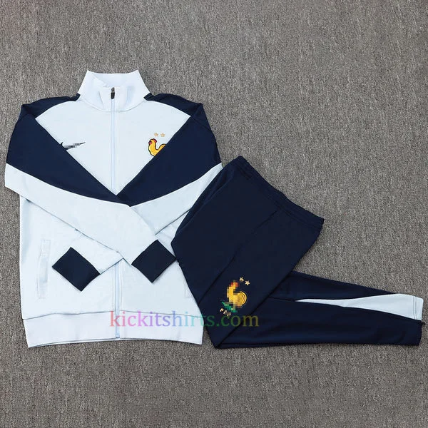 Buy France Light Blue Training Kit 2024/25 Full Sleeves Full Zip ...