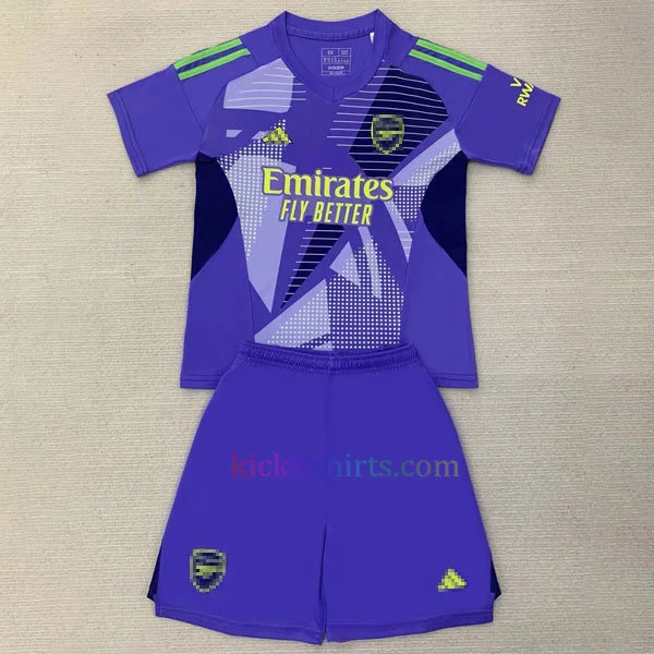Arsenal Goalkeeper Kit Kids 2024/25 Purple- | Cheap Football Shirts