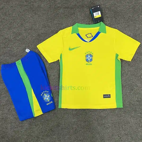 Brazil Home Kit Kids 2025 | Cheap Football Shirts