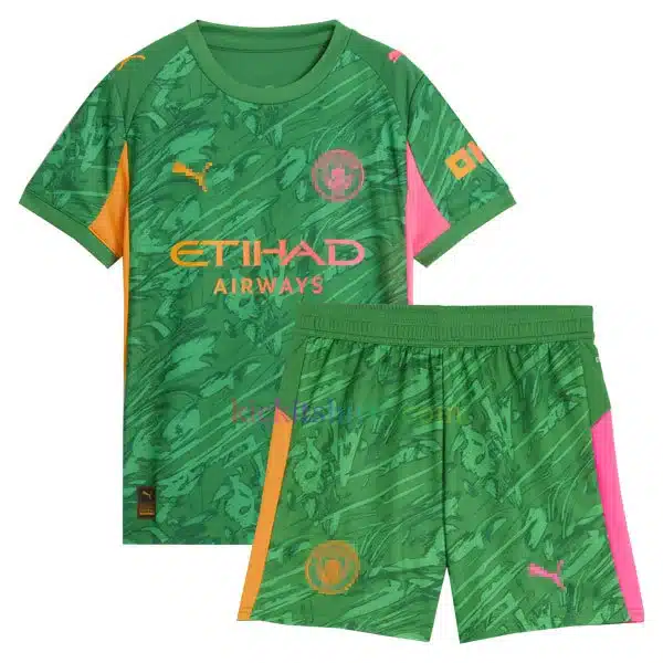 Manchester City Goalkeeper Kit Kids 2025/26 | Cheap Football Shirts